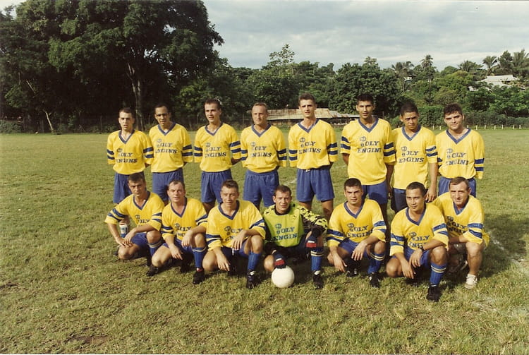 Photo de classe Equipe de foot du RIMAP P de 1992, Rimap-p (Camp D'arue ...