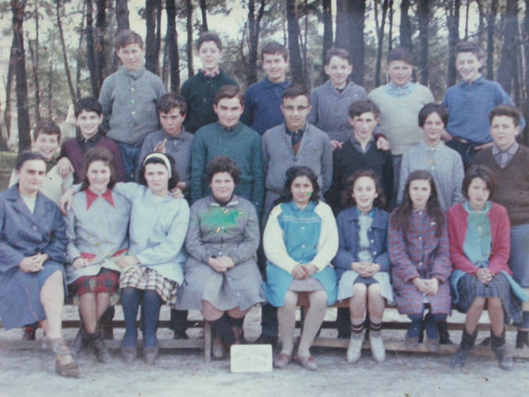 Photo de classe Première année certificat d'étude de 1962, CELLULOSE DU ...