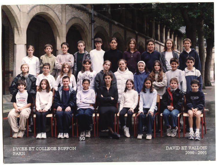 Photo de classe 5eme2 de 2000, Collège Buffon - Copains d'avant