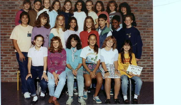 Photo de classe 4 ème M de 1989, Collège Bellevue - Copains d'avant