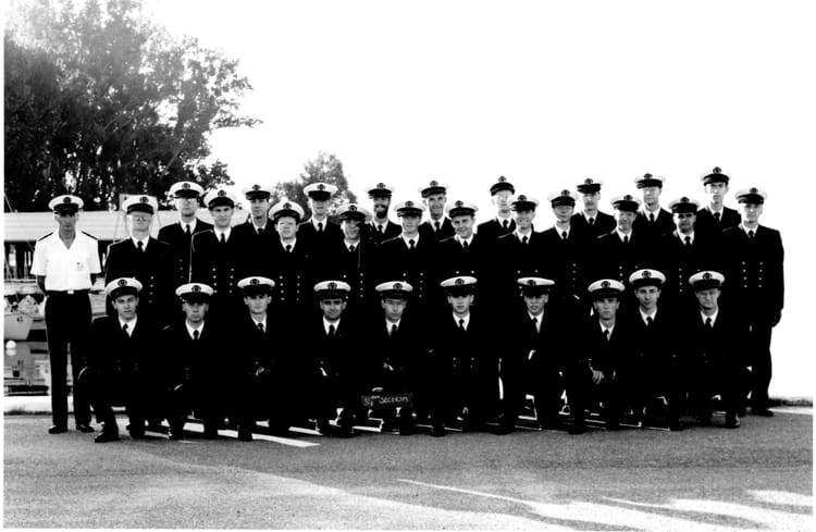 Photo de classe 84ème section de 1986, MARINE NATIONALE CFM HOURTIN ...
