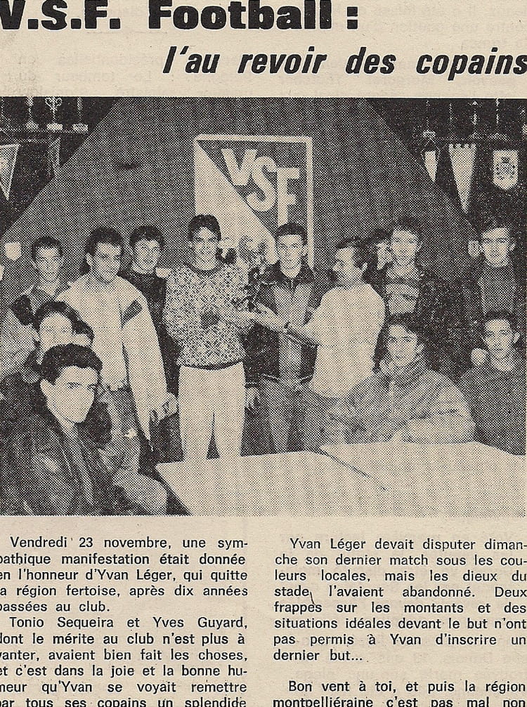 Photo de classe Souvenir V.S.F de 1990, Vsf Football - Copains d'avant