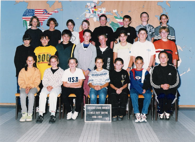 Photo de classe 5ème 3 de 1998, Collège Louis Grenier - Copains d'avant