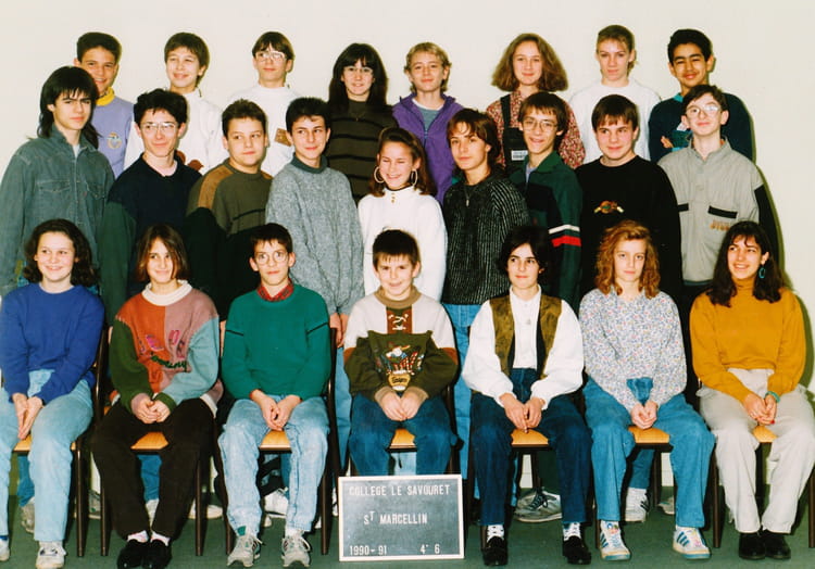 Photo de classe 4ieme6 de 1990, Collège Le Savouret - Copains d'avant
