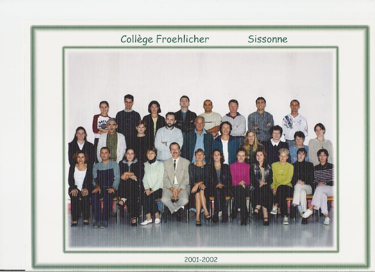 Photo de classe 2001 / 2002 de 2001, Collège Froelicher - Copains d'avant