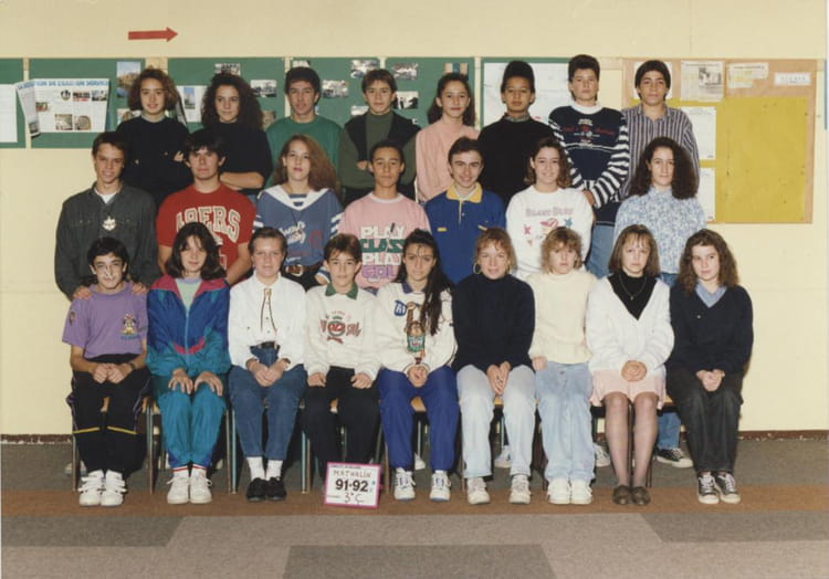 Photo de classe 3 ème C de 1991, Collège Mathalin - Copains d'avant