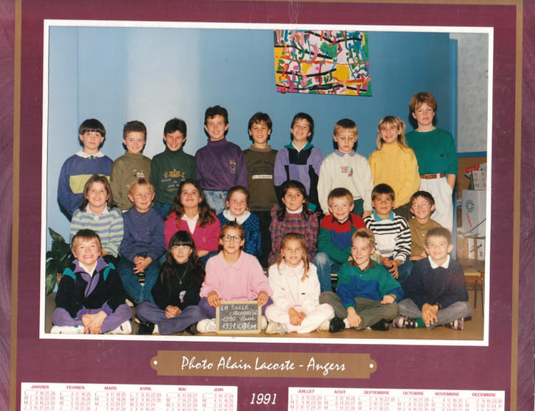Photo de classe École primaire 1990-91 de 1991, Ecole De La Sablonniere ...