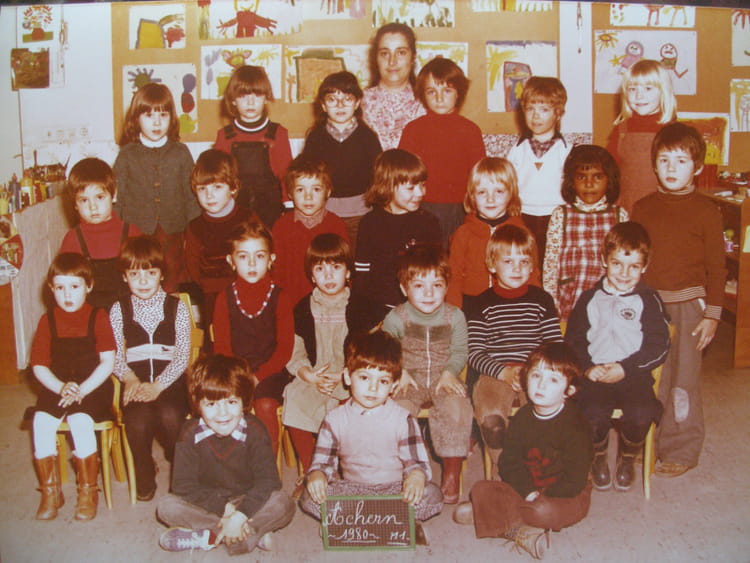 Photo de classe Moyenne section maternelle de 1980, école Française ...