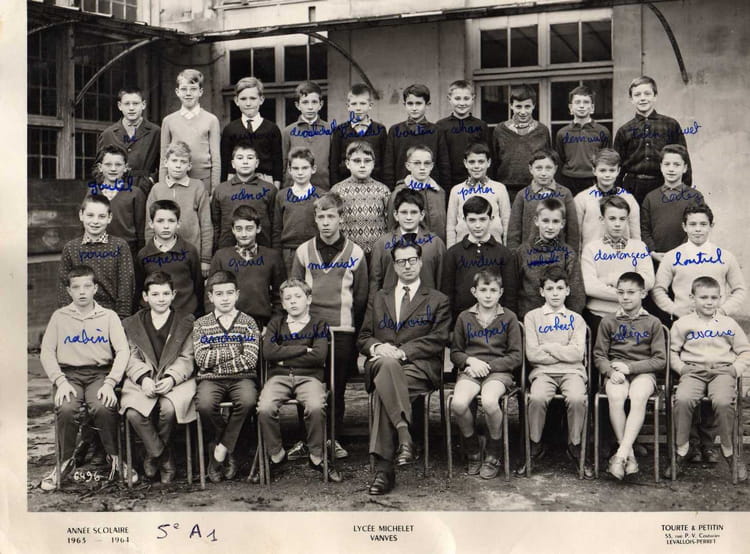 Photo de classe 5ème A1 de 1963, Lycée Michelet - Copains d'avant
