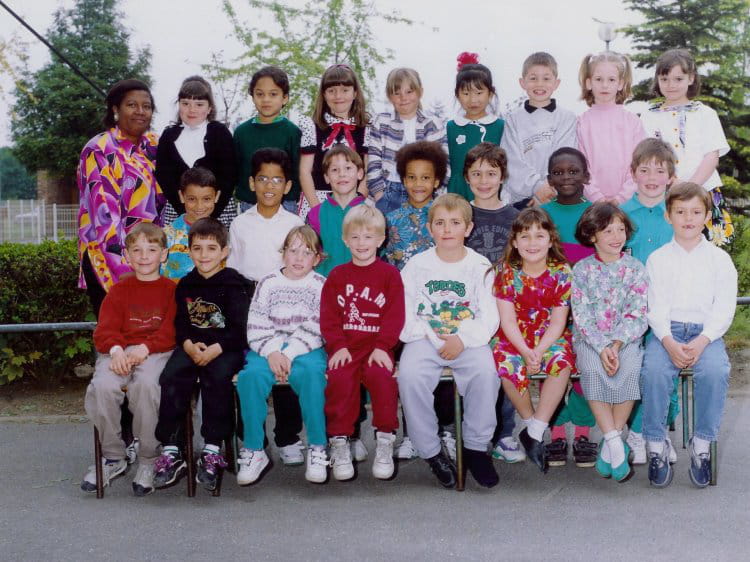 Photo de classe CP avec Mme BOREL de 1992, ECOLE RASPAIL - Copains d'avant