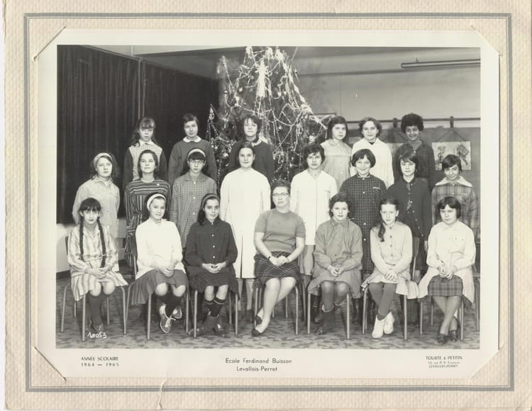 Photo de classe Cours de Fin d'Etudes de 1964, ECOLE FERDINAND BUISSON ...