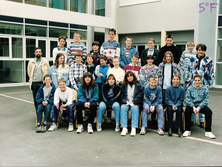 Photo de classe 5F 1993 - 1994 de 1993, Collège Des Roches - Copains d ...