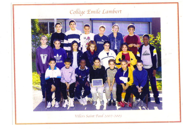 Photo de classe 5e3 de 2003, Collège Emile Lambert - Copains d'avant