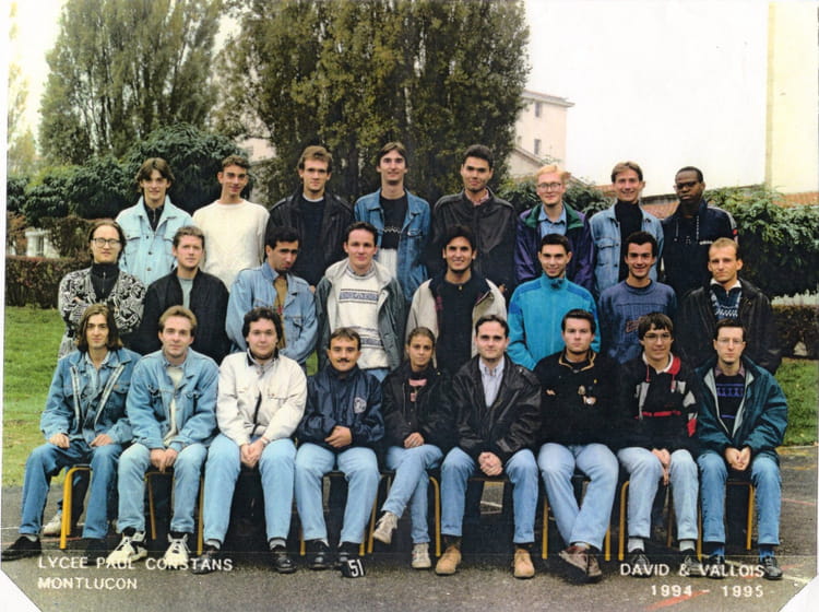 Photo de classe BTS Electronique 1ère année de 1994, Lycée D ...