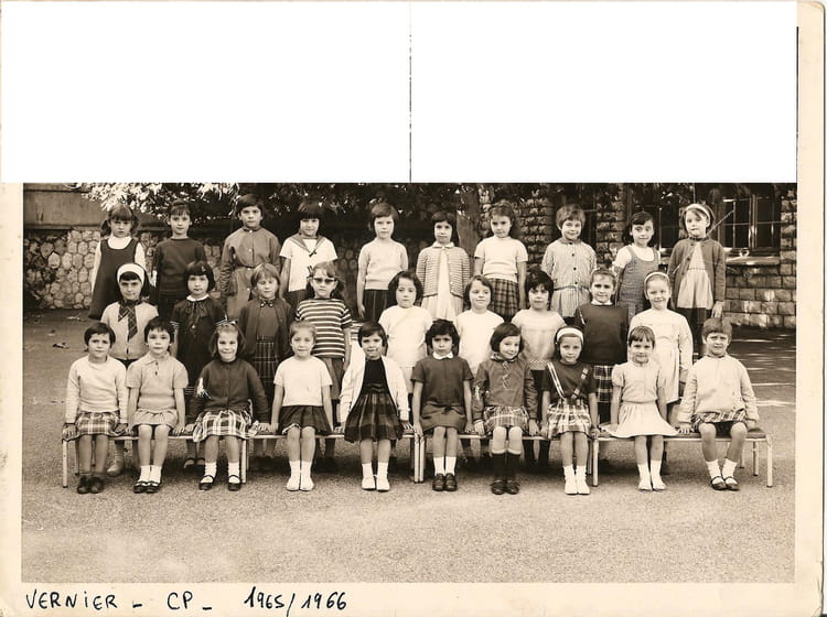 Photo de classe CP 65/66 de 1965, ECOLE VERNIER - Copains d'avant