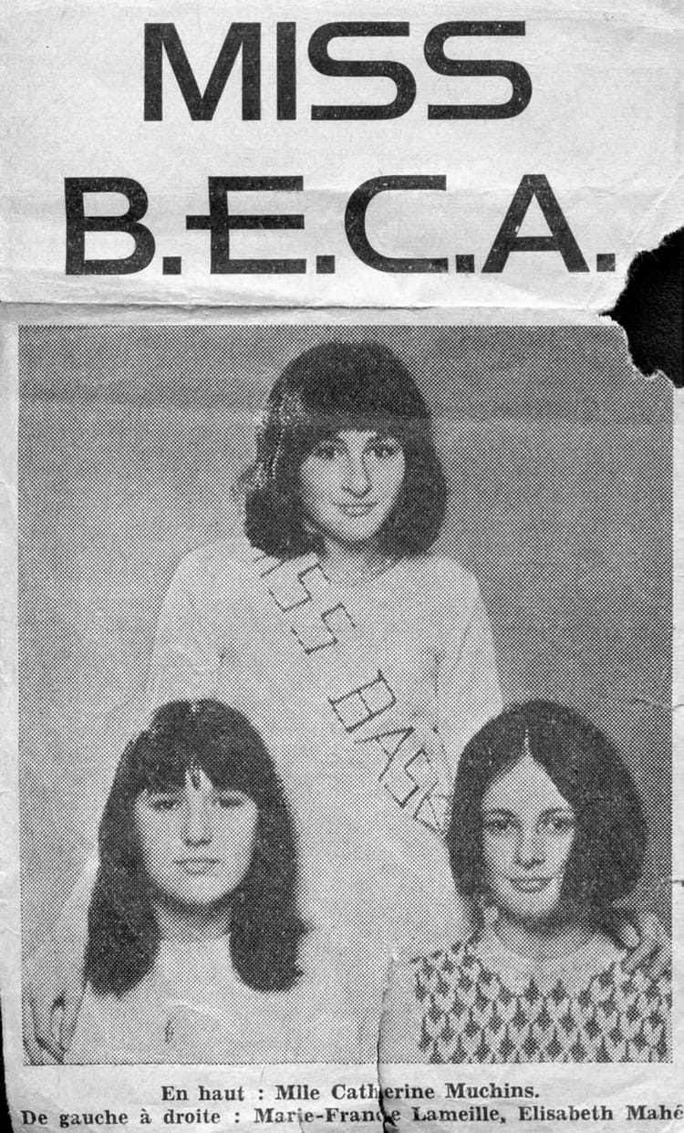Photo de classe Miss beca de 1968, BECA - Copains d'avant