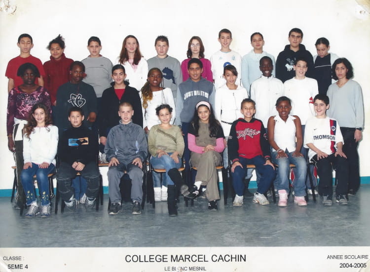 Photo de classe 5éme 4 de 2004, Collège Marcel Cachin - Copains d'avant