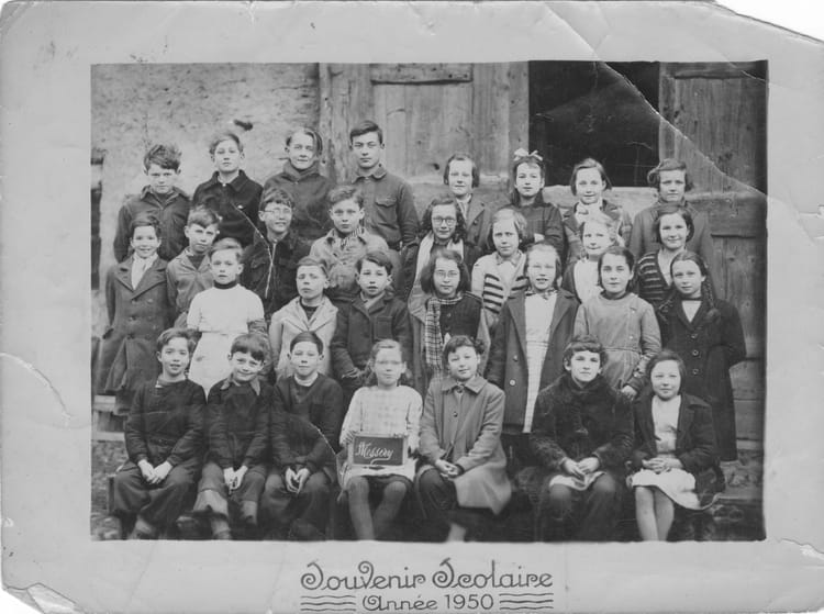 Photo de classe Classe unique de 1950, Ecole Primaire (Messery ...