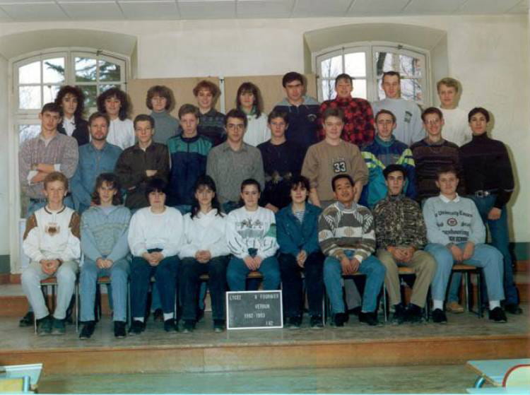 Photo de classe 2h1 de 1992, LYCEE ALAIN FOURNIER A VERDUN - Copains d ...