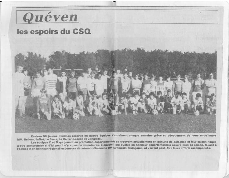 Photo de classe Csq de 1982, CSQ - Copains d'avant