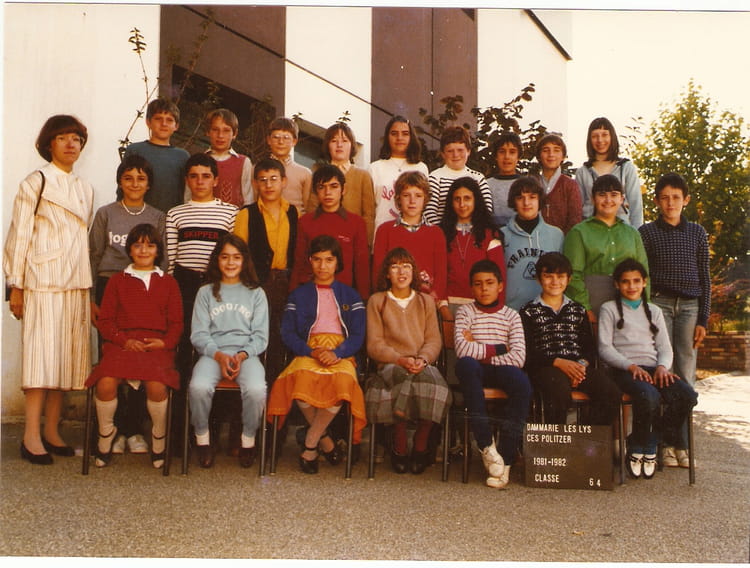 Photo de classe 6.4 de 1981, Collège Georges Politzer - Copains d'avant