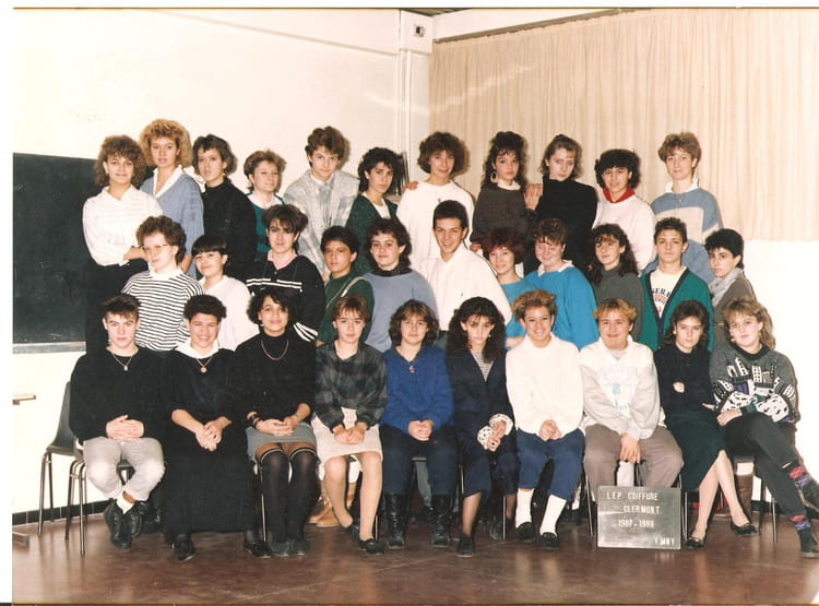 Photo de classe 1mny de 1987, Lycée Professionnel René Rambaud ...