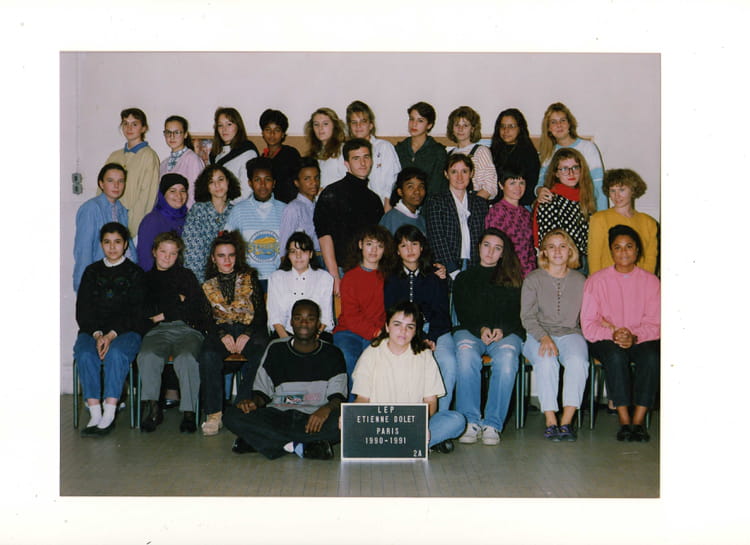 Photo de classe 2 A bep sanitaire et sociale de 1990, Lycée ...