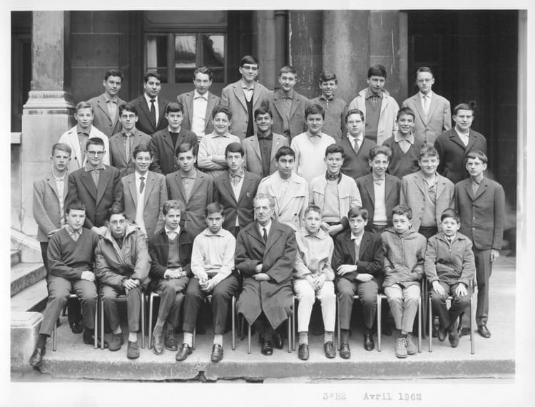 Photo de classe 3ème B2 de 1961, Lycée Jacques Decour - Copains d'avant
