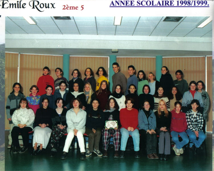 Photo de classe Seconde 5 de 1998, Lycée Emile Roux - Copains d'avant