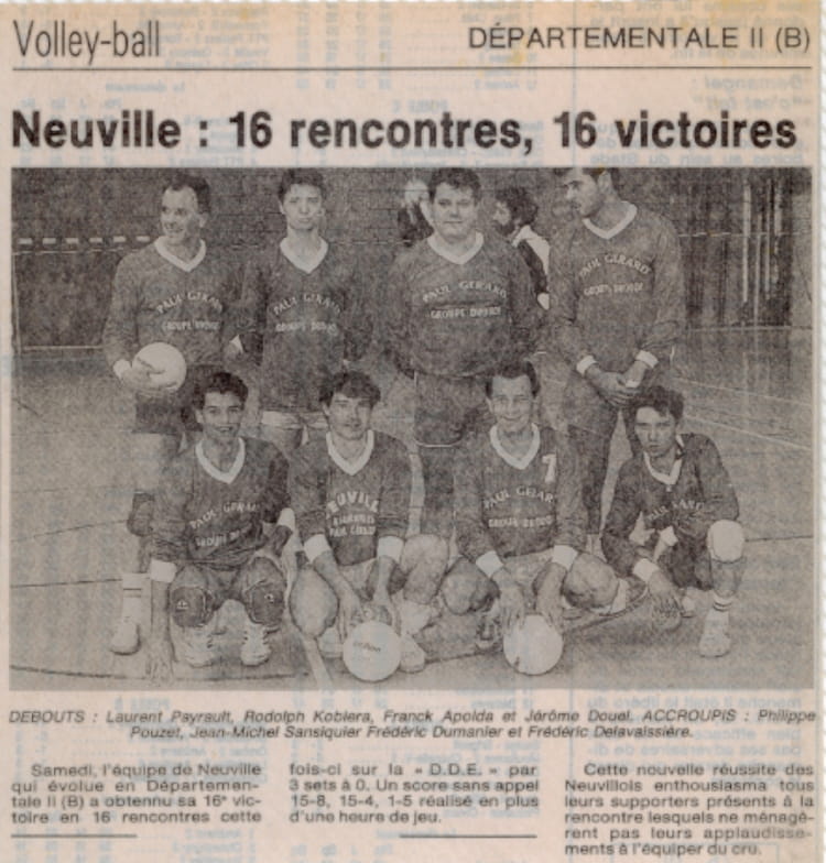 Photo de classe VBCN de 1988, VBCN - Copains d'avant