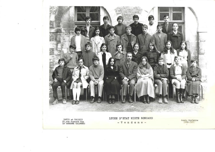 Photo de classe 1970-1971 3ème B2M1 de 1970, Lycée Ronsard - Copains d ...