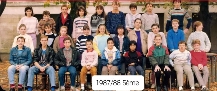 Photo de classe 5 ème de 1987, COLLEGE GUEZ DE BALZAC - Copains d'avant