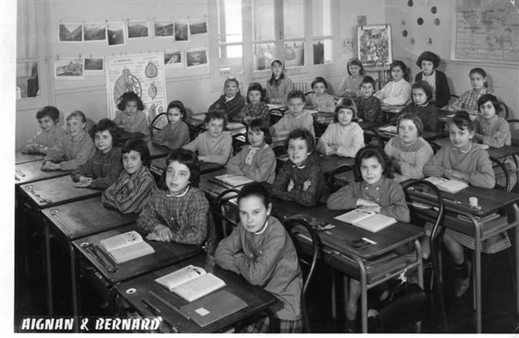 Photo de classe Cm1 filles de 1964, FERDINAND BUISSON - Copains d'avant