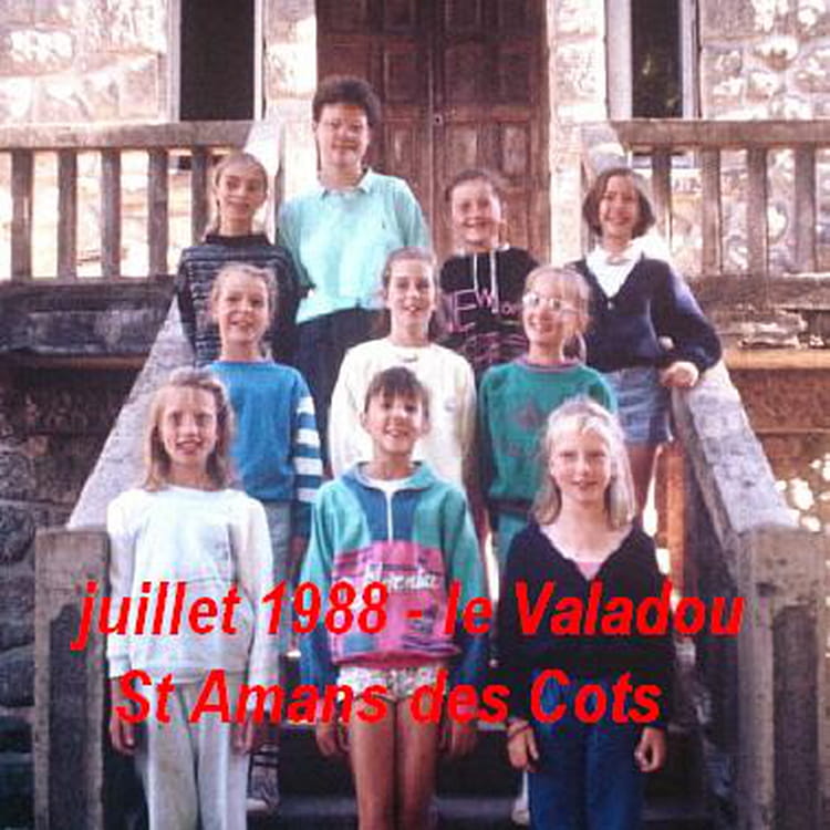 Photo de classe Juillet 1988 - Le Valadou - St AMANS DES COTS de 1998 ...