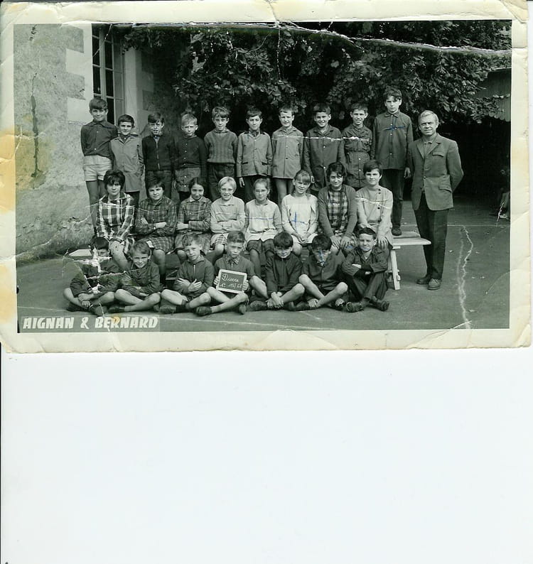 Photo de classe Grande classe de 1967, Ecole De Chenonceaux (Dierre ...