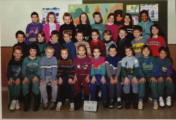 Photo de classe Cm1 de 1988, Ecole François Villon - Copains d'avant