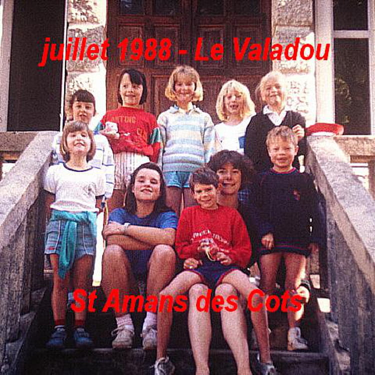 Photo de classe Juillet 1988 - Le Valadou - St AMANS DES COTS de 1988 ...