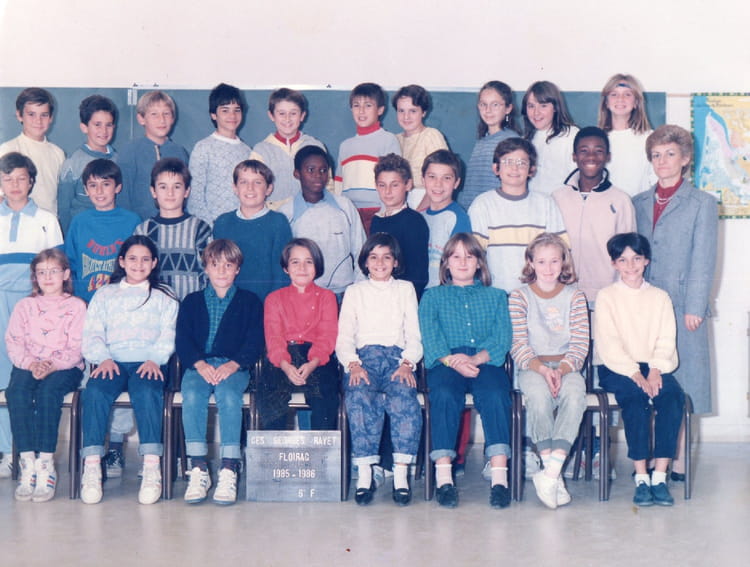 Photo de classe 6 éme de 1985, Collège Georges Rayet - Copains d'avant