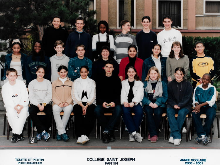 Photo de classe Année 2000-2001 - classe de 4ème de 2000, Collège Saint ...