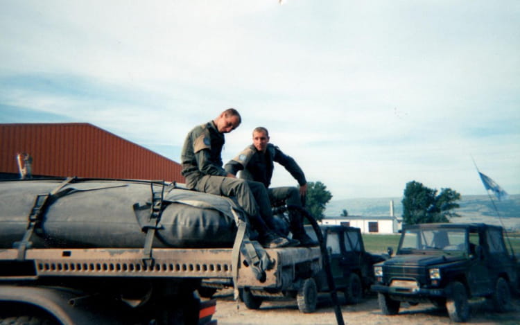 Photo de classe Ravitaillement a plocé (croatie) avant montée en bosnie ...