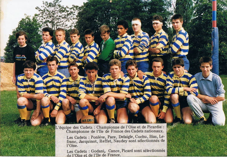 Photo de classe Equipe Cadet 1985 de 1985, USC RUGBY - Copains d'avant