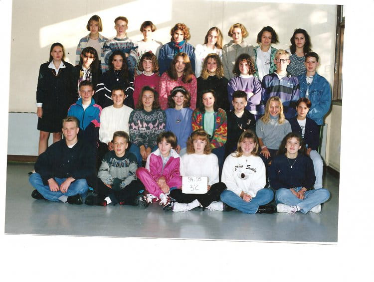 Photo de classe 3 eme c college sissonne de 1994, Collège Froelicher ...
