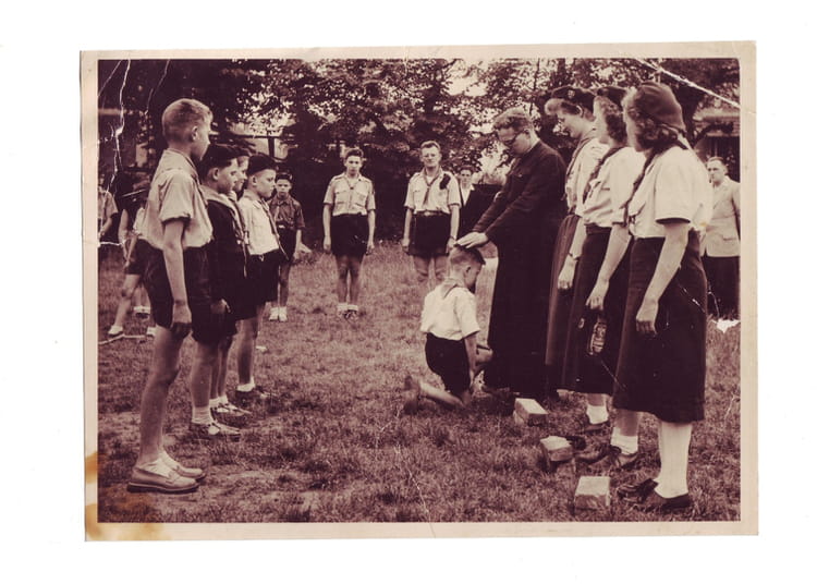 Photo de classe Promesse de louveteau de 1953, Scout De France 1ère ...