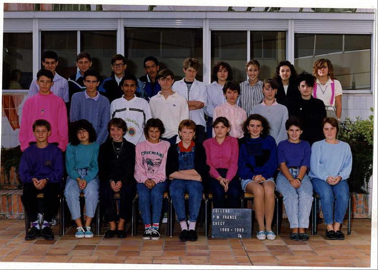Photo de classe 3ème A de 1988, Collège Pierre Mendès-france - Copains ...