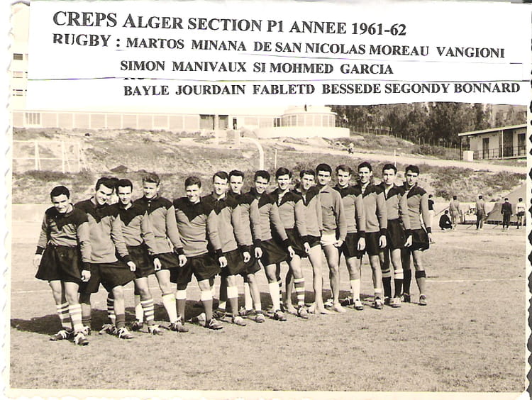 Photo de classe 1°ANNEE CREPS de 1961, CNEPS DE BEN AKNOUN ALGER ...