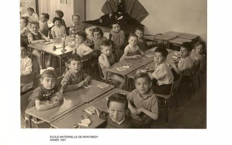 Photo de classe Ecole Maternelle 1958-59 de 1958, Ecole Ville Basse ...