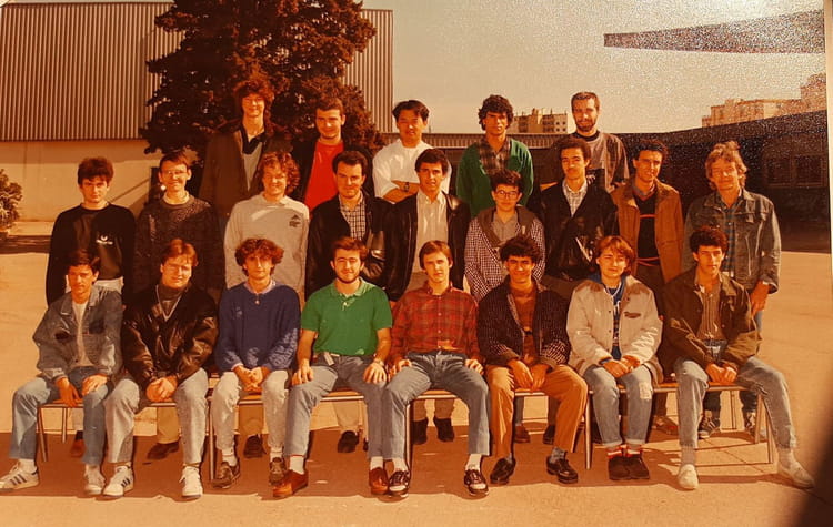 Photo de classe Math sup TA 1988-1989 de 1988, Lycée Technique Rouviere ...