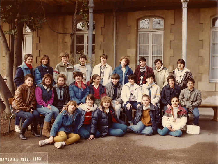 Photo de classe 3ème de 1982, Collège Paul Riquet - Copains d'avant