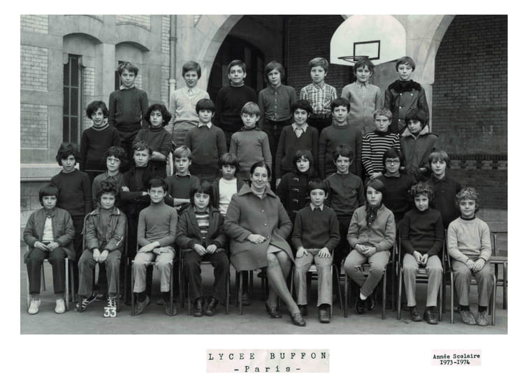 Photo de classe 1973-1974 - 6ème 1 de 1973, Collège Buffon - Copains d ...