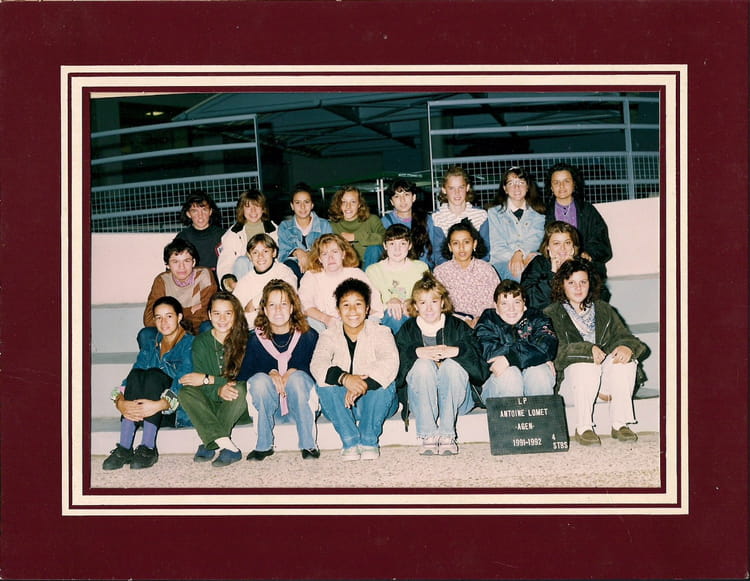Photo de classe 4eme STBS de 1991, Lycée Professionnel Antoine Lomet ...